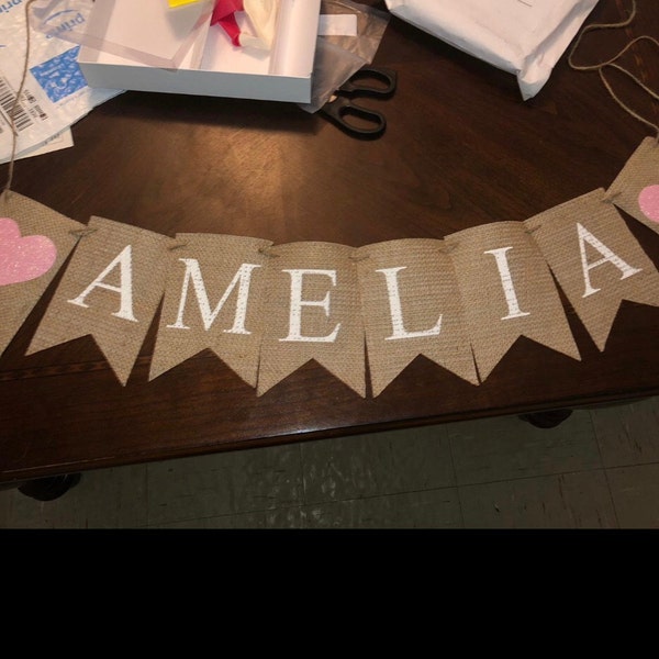 Personalized Banner, Name Banner, Personalized Name Banner, Nursery ...