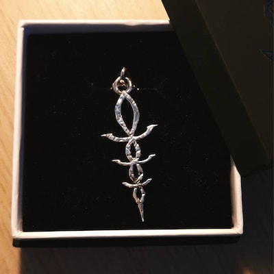 Sterling Silver Amulet of Mara Necklace, Goddess of Love Protection ...