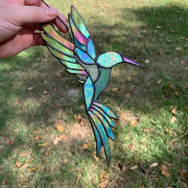 PATTERN • X2 Hummingbirds Stained Glass Pattern • PDF • Digital ...