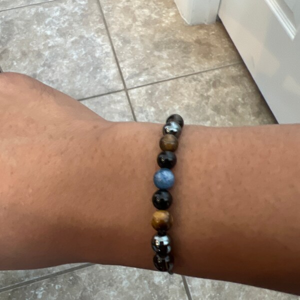 Empath Protection | Kyanite + Black Tourmaline + Tiger Eye + Hematite ... Empath Protection | Kyanite + Black Tourmaline + Tiger Eye + Hematite ...