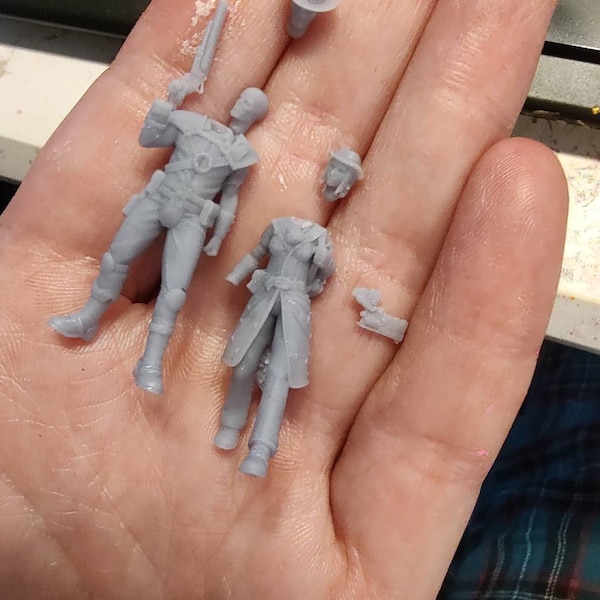 The Atomic Unity Bundle Post Apocalyptic Inspired Miniature Set Resin 3D Printed Tabletop Games ...