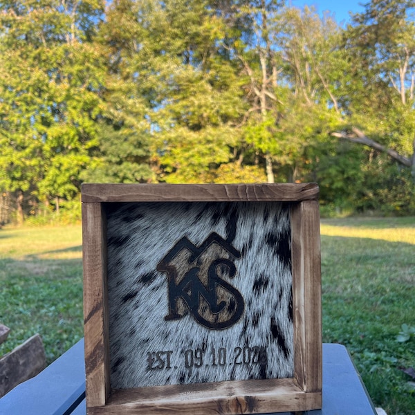 Branding Frame Cowhide Brand Plaque, Wedding Ceremony, Branding ...