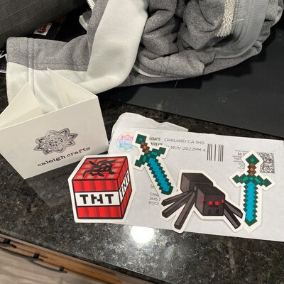 Minecraft Vinyl Decal Stickers - Etsy