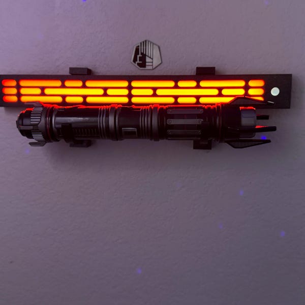 Lightsaber Offset Wall Mount Various Colors LED Wireless Motion ...