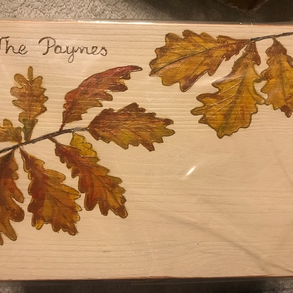 Wooden Box With Cherry Blossom, Hand-painted Flower Custom Chest ...