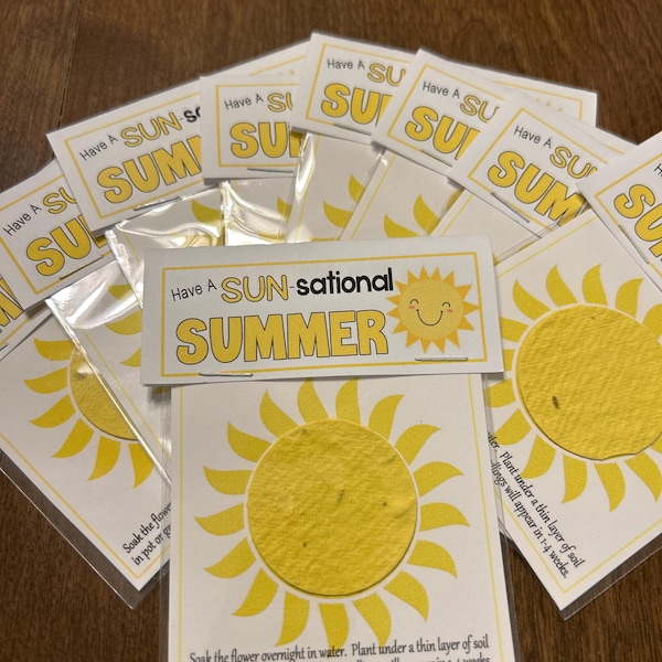 Have a Sun-sational Summer or Sending SUNSHINE -teacher Gifts or ...