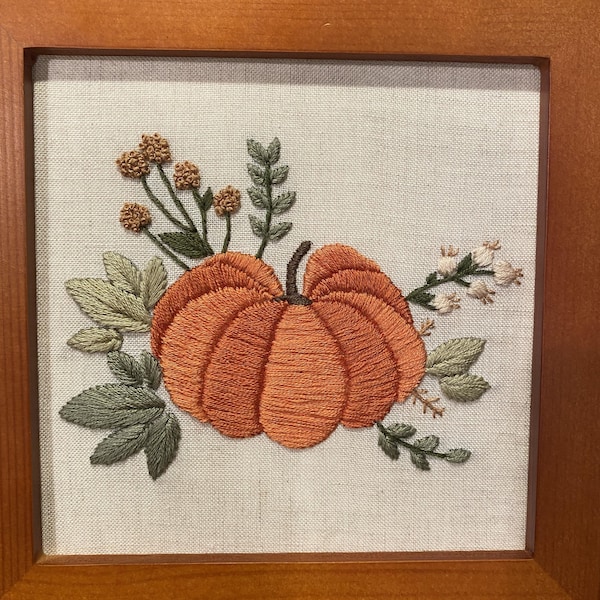 Harvest Embroidery Pattern | Fall Hand Embroidery | Fall Embroidery ...