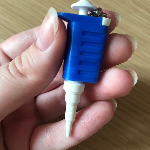 Pipette Keychain With Personalisation Science Keyring - Etsy