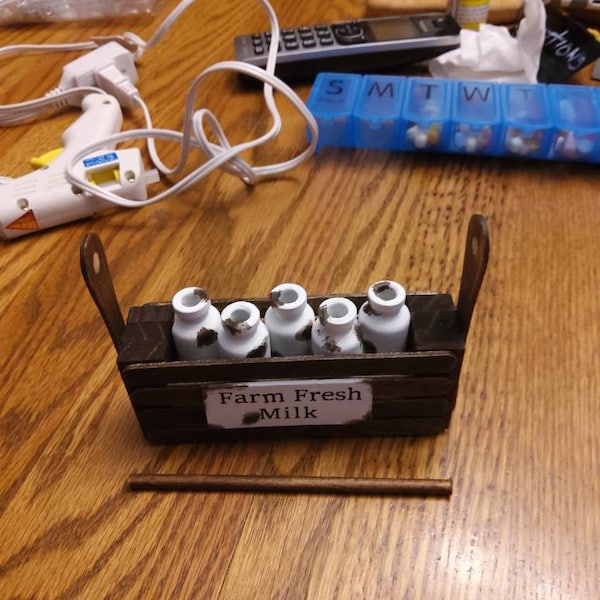 Farmhouse Tier Tray Milk Crate / Mini Farmhouse Milk Crate / Vintage ...