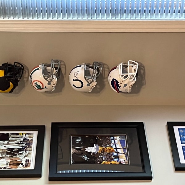 Mini Football Helmet Wall Hanger Mount - Etsy