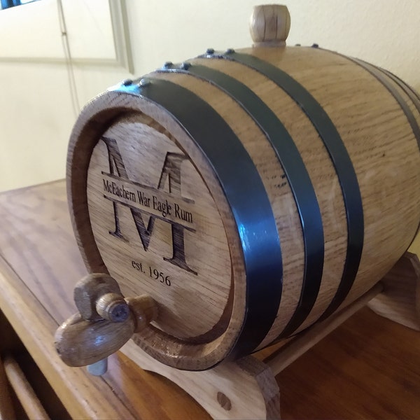 Personalized Whiskey Barrel: Custom Engraved Oak Aging Barrel - Etsy