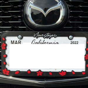 Cherry Blossom License Plate Frame / Sakura License Plate - Etsy