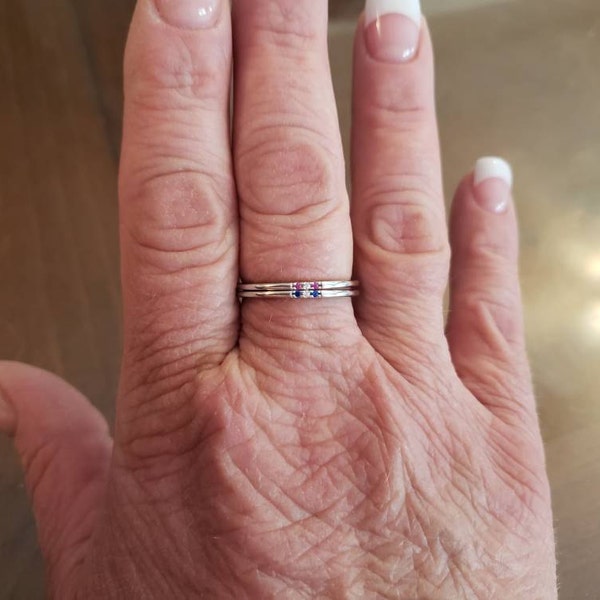 Sapphire Ring Minimalist Ring Gold Rings Rings for Women Gift for Her ...