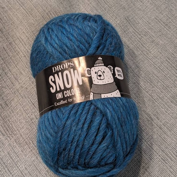 Chunky Wool Yarn - Big Yarn - Bulky Yarn - DROPS SNOW - ESKIMO ...