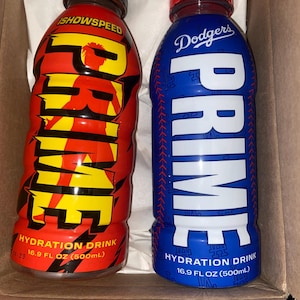 ULTRA Rare Prime Hydration X Blue Bottle Holo Label Strawberry Lemonade ...