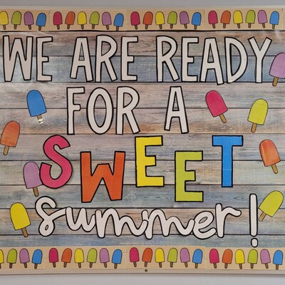 Sweet Summer Bulletin Board Ice Pop Bulletin Board Digital Download ...