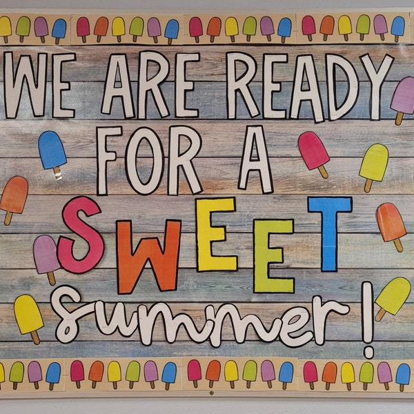Ice Pop Bulletin Board: Sweet Summer Classroom Decor (digital Download ...