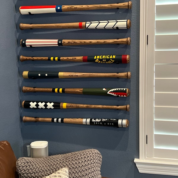Baseball Bat Wall Mount - Etsy