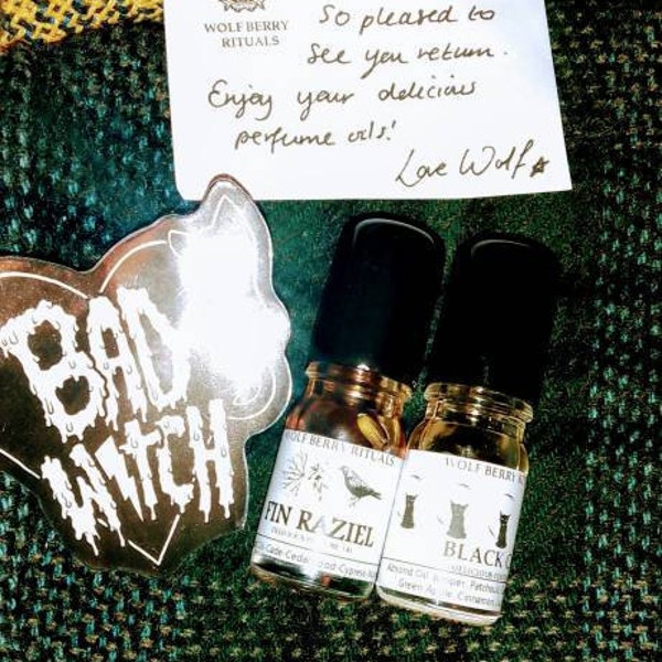 Fin Raziel 2ml Perfume Oil, Glass Vial Sample, Smokey and Potent Aromas ...