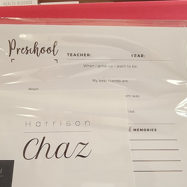 Kids Milestone Tote Kit | DIY Memory Box Kit | School File Box Kit ...