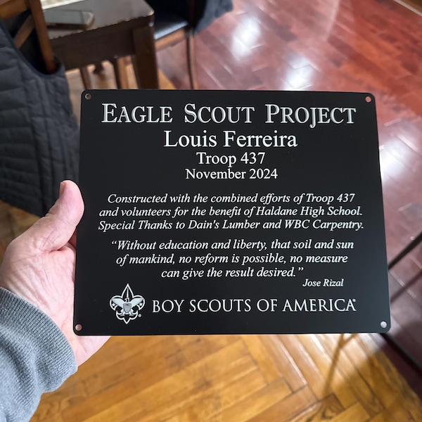 Eagle Scout Project Marker - Vertical 3X5 or 5X7. Officially Licensed ...