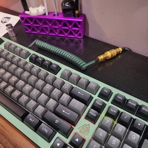 Teal Green Ocean Custom Coiled Keyboard Cable - Etsy