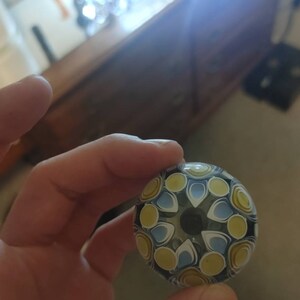 Four Layer Dot Stack Marble, UV Reactive, Glass Pop Art, Art Glass ...