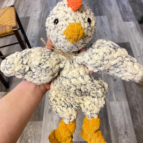 Custom Crocheted Chicken Lovey | Crochet Chick | Chicken Snuggler ...