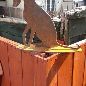 Rusty Metal Greyhound/whippet/lurcher Gift, Greyhound/whippet Outdoor ...