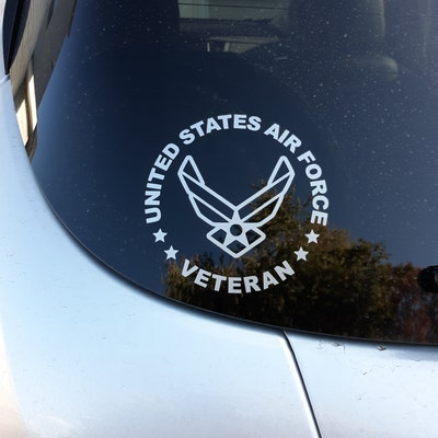 USAF Air Force Veteran Car Truck Window Laptop Decal Sticker - Etsy
