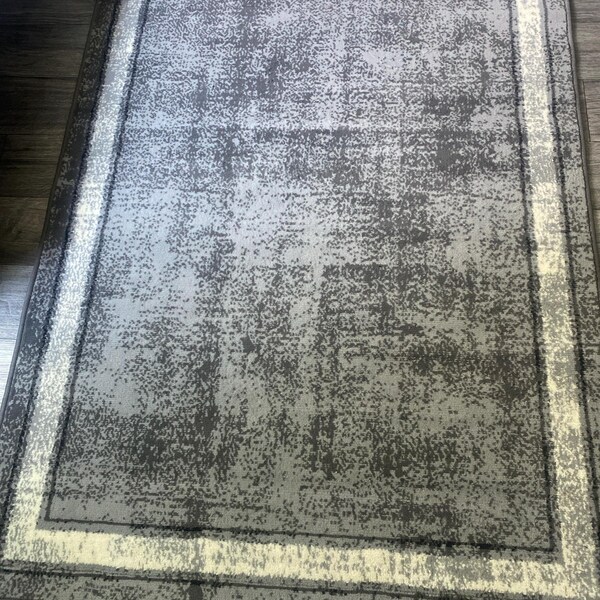 Beige Silver Grey Marble Shimmer Sheen Effect Modern Rug Silky Soft ...