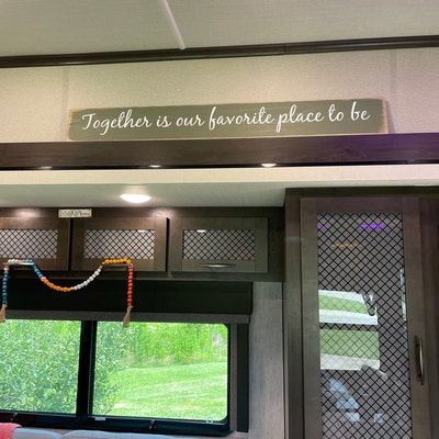 S165 Wood Handmade Long Sign. together is Our Favorite - Etsy