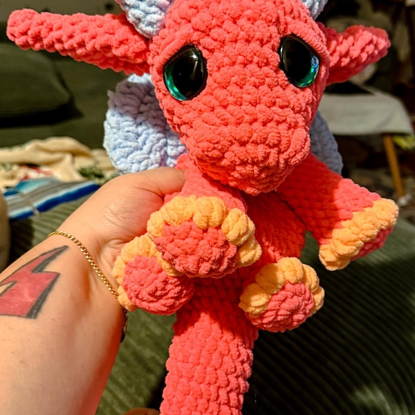 Cato the Dragon Snuggler/lovey Amigurumi Crochet Pattern - Etsy Canada
