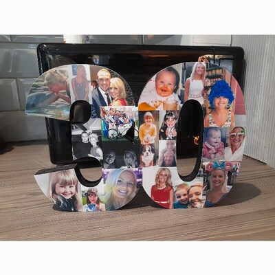 30th Birthday Photo Collage Gift 30th Wedding Anniversary - Etsy