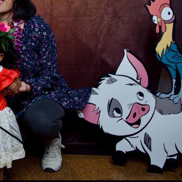 Pua and Heihei Moana Cutout, Moana Cutout Decor, Moana Party Decoration ...