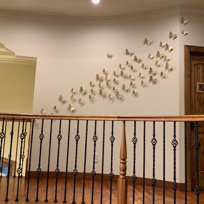 Bird Wall Art, Brass 14 Pieces, Black, Metal, Copper, Steel Birds, Wall ...