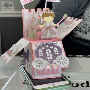 Princess Castle Card in A Box - Etsy