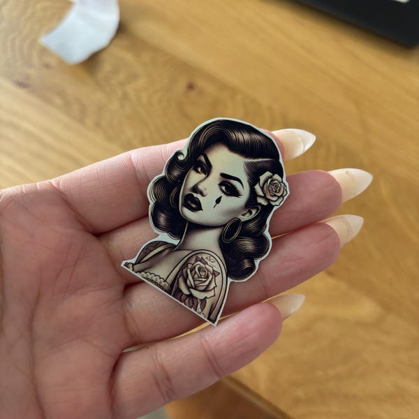 Sad Girl Chola Sticker - Etsy