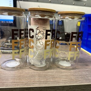 BTS Iced Coffee Glass BT21 Minini Heads Beer Can Glass BTS BT21 Gifts ...