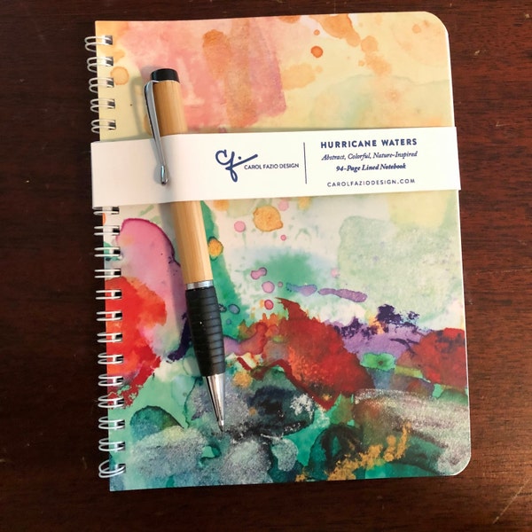 Journal Gift Set With Bamboo Pen, Free Gift Wrap, Antique Blooms, Red ...