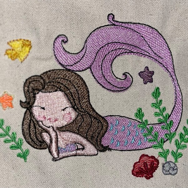 Mermaid Embroidery Designs - Princess Embroidery Design Machine ...