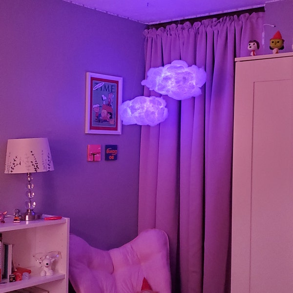 CLOUD Light,hanging Cloud, 14” Battery Operated LED Ambient Light ...