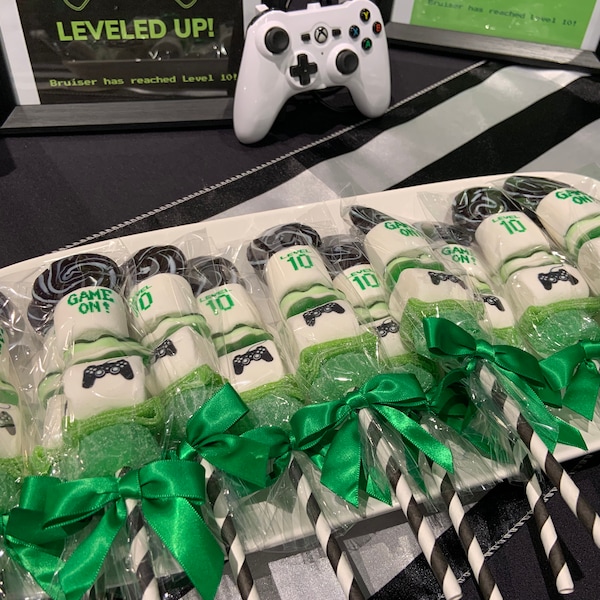 Video Game on Personalized Candy Cabob Children's Birthday Party Favor ...