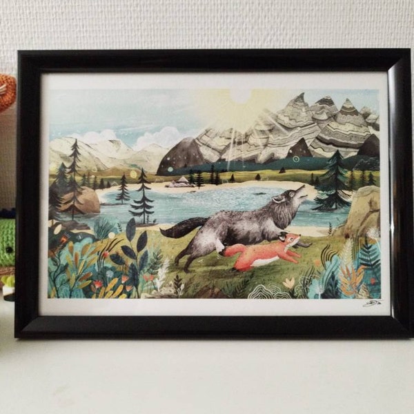 Brown Bear // Signed A4 Print - Etsy
