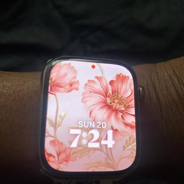 Floral Apple Watch Face, Feminine Watch Face Flowers, Watercolor Apple ...