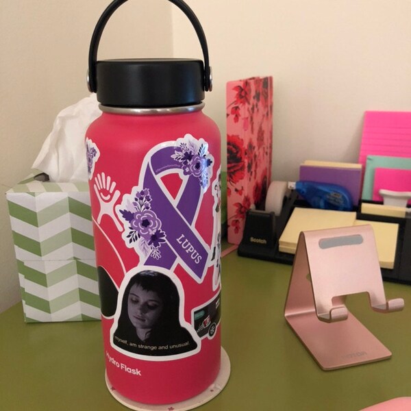 Lupus Awareness Sticker, Lupus Stickers, Purple Awareness Ribbon ...