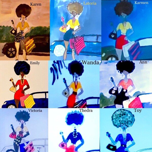 Patron Pre-drawn Canvas Stencil/ Outline / Paint Parties/ Printable ...