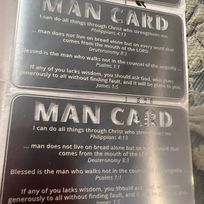 Man Card Individual Card - Etsy