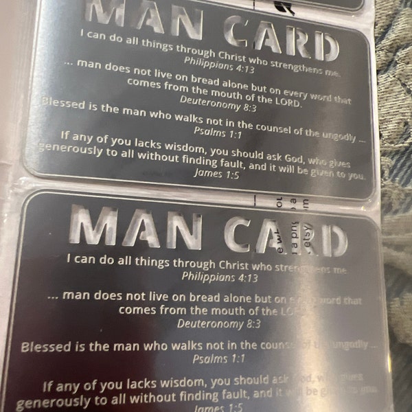 Man Card - Individual Card - Etsy
