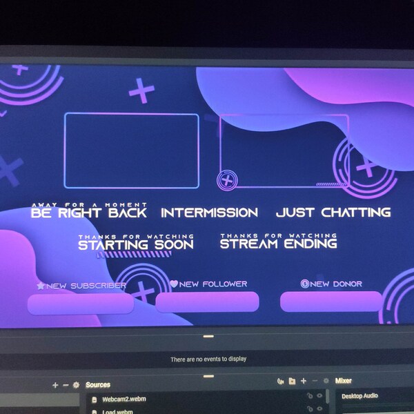 Animated Neon Twitch Overlay/stream Overlay Pack - Etsy